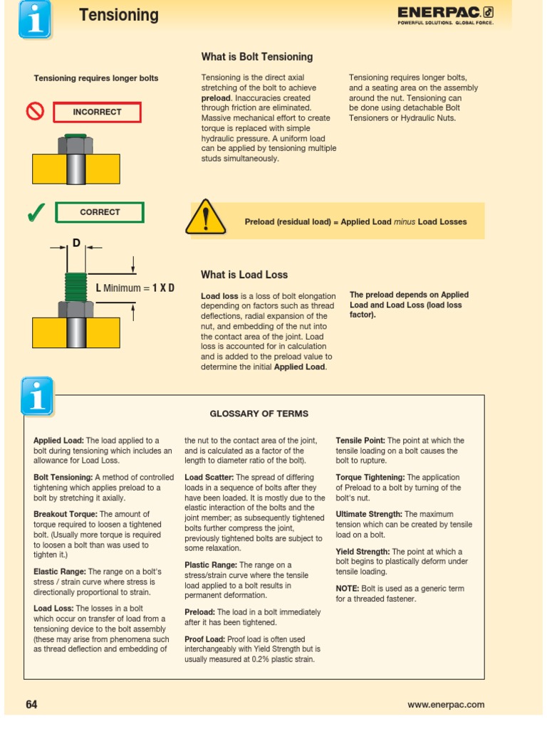 Bolt Tensioning and Torquing | PDF | Screw | Chemical Product Engineering