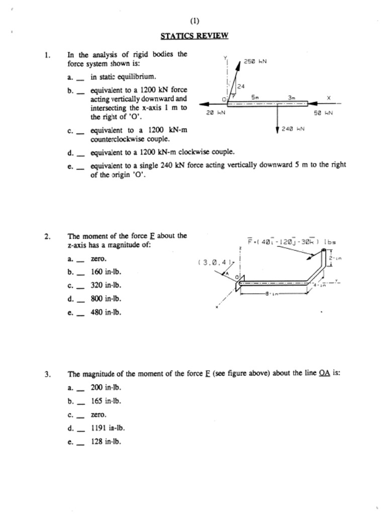 Statics Review | Tension (Physics) | Friction