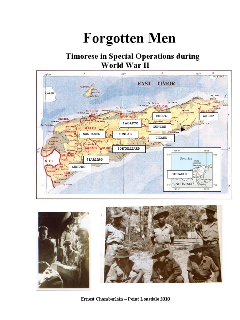 Forgotten Men (First Chapters Only - See Also 185 Page Full Text ...