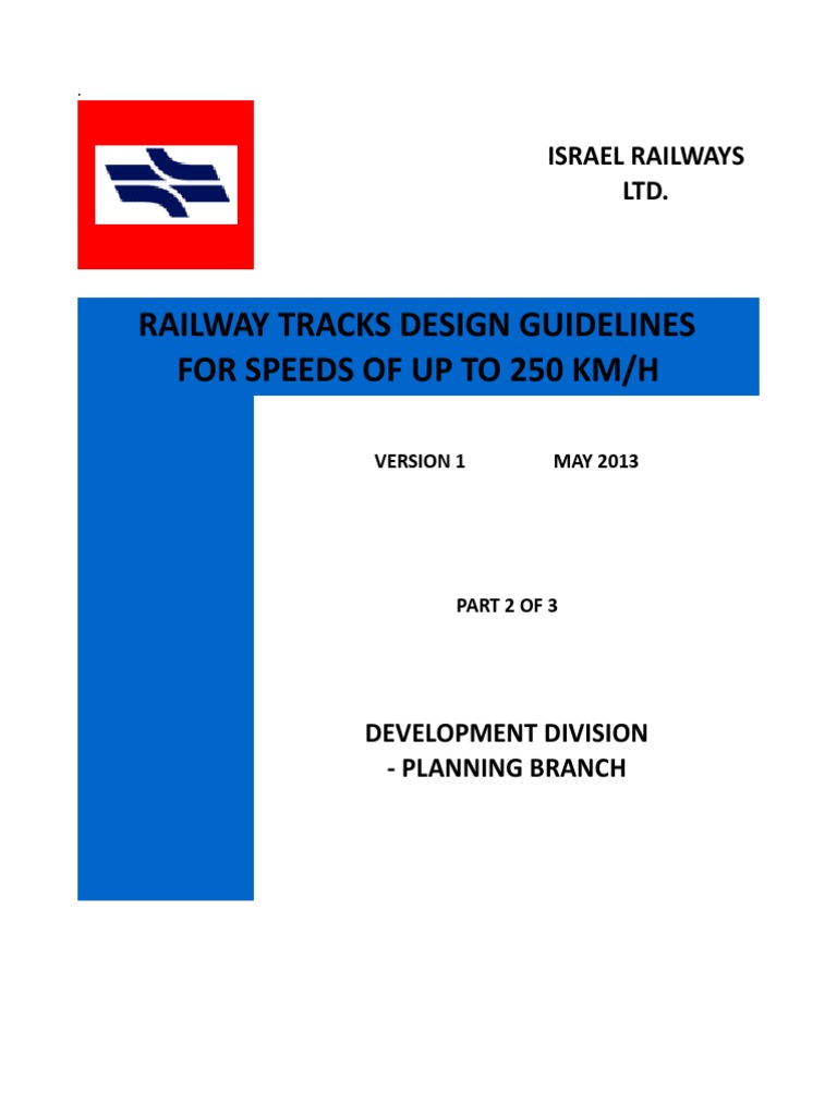 Railway Tracks Design Guidelines 2013 Part 2 - Eng | PDF | Track (Rail ...