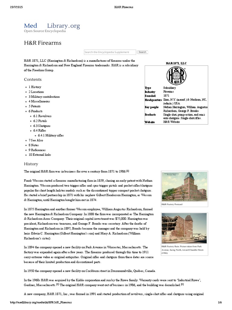 H&R Firearms | PDF | Tools | Ammunition