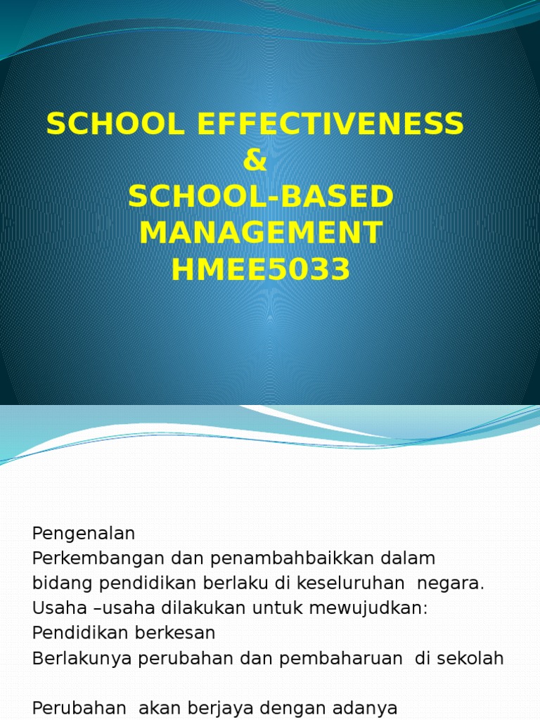 School-Based Management Overview | PDF | Leadership | Goal