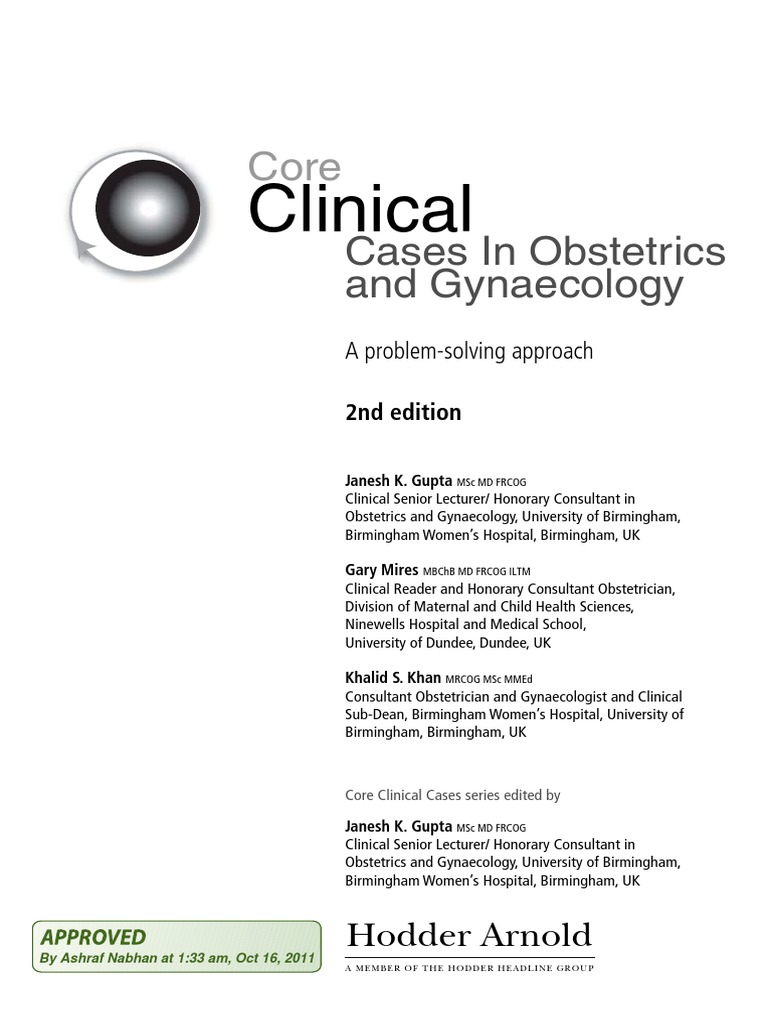 Core Clinical Cases in Obstetrics & Gynecology | PDF
