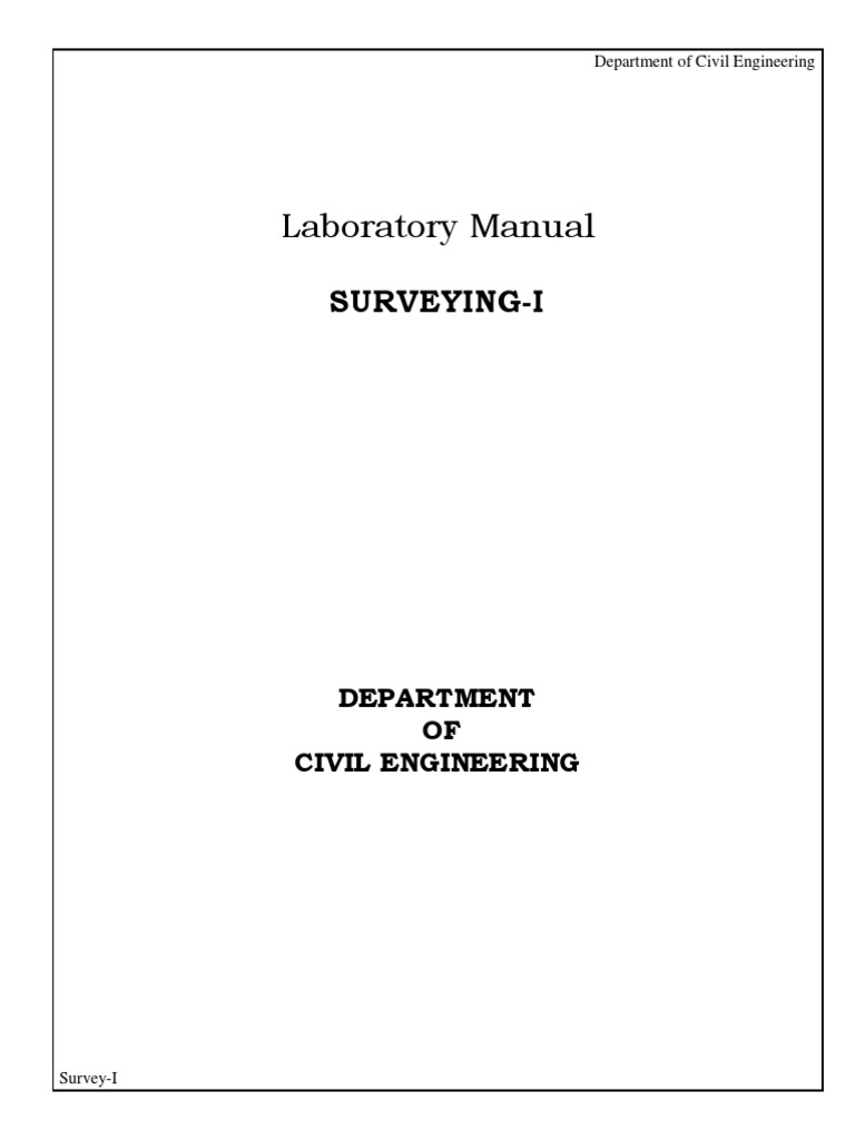 Surveying Manual | PDF | Science & Mathematics | Technology & Engineering