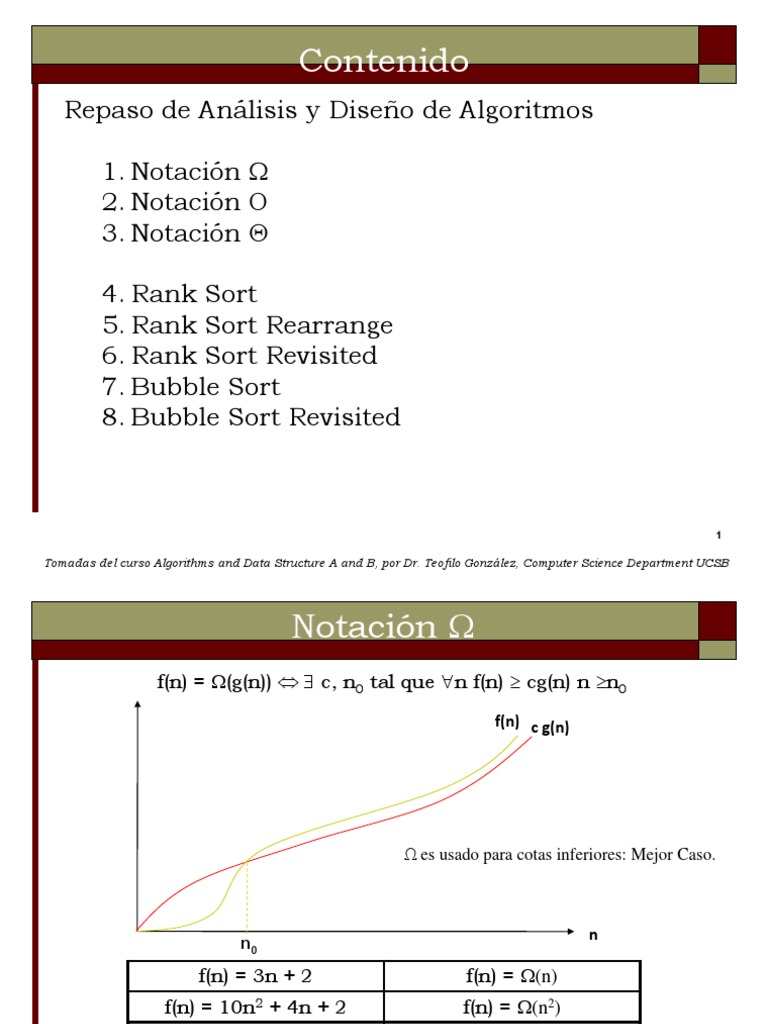 6 Algoritmos De Ordenamiento Pdf Recurrencia Informática