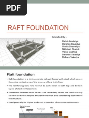 Raft Foundation Detail Reinforcement