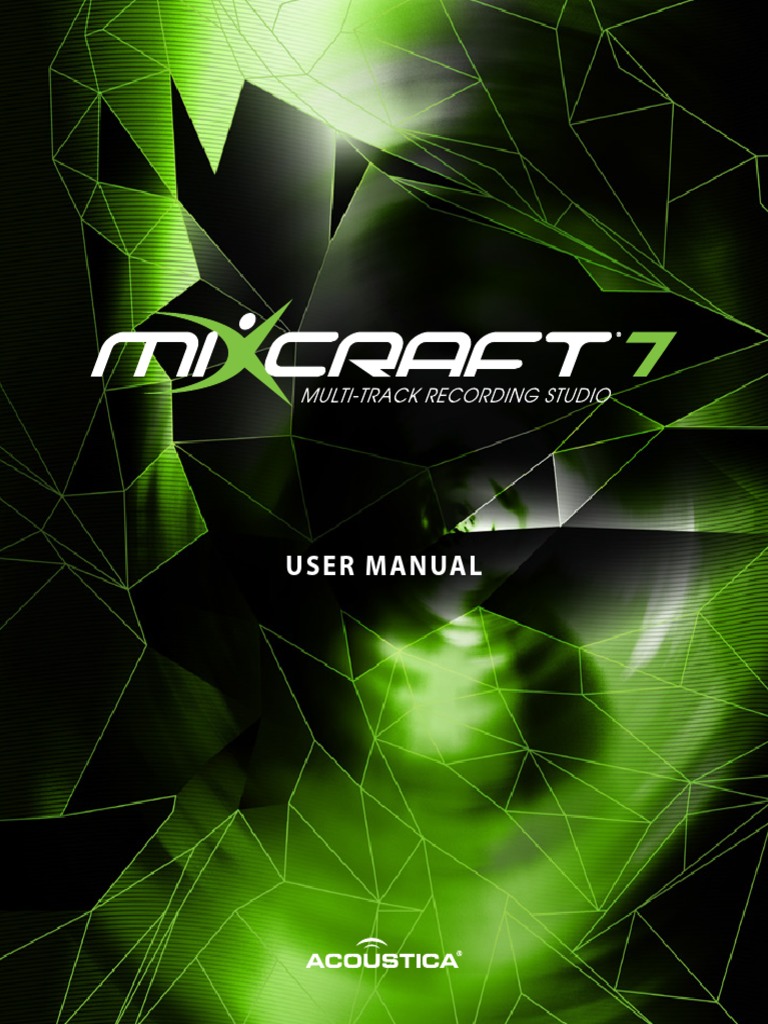 Instruction Manual of Mixcraft 7 | PDF | Computer Keyboard | Windows Vista