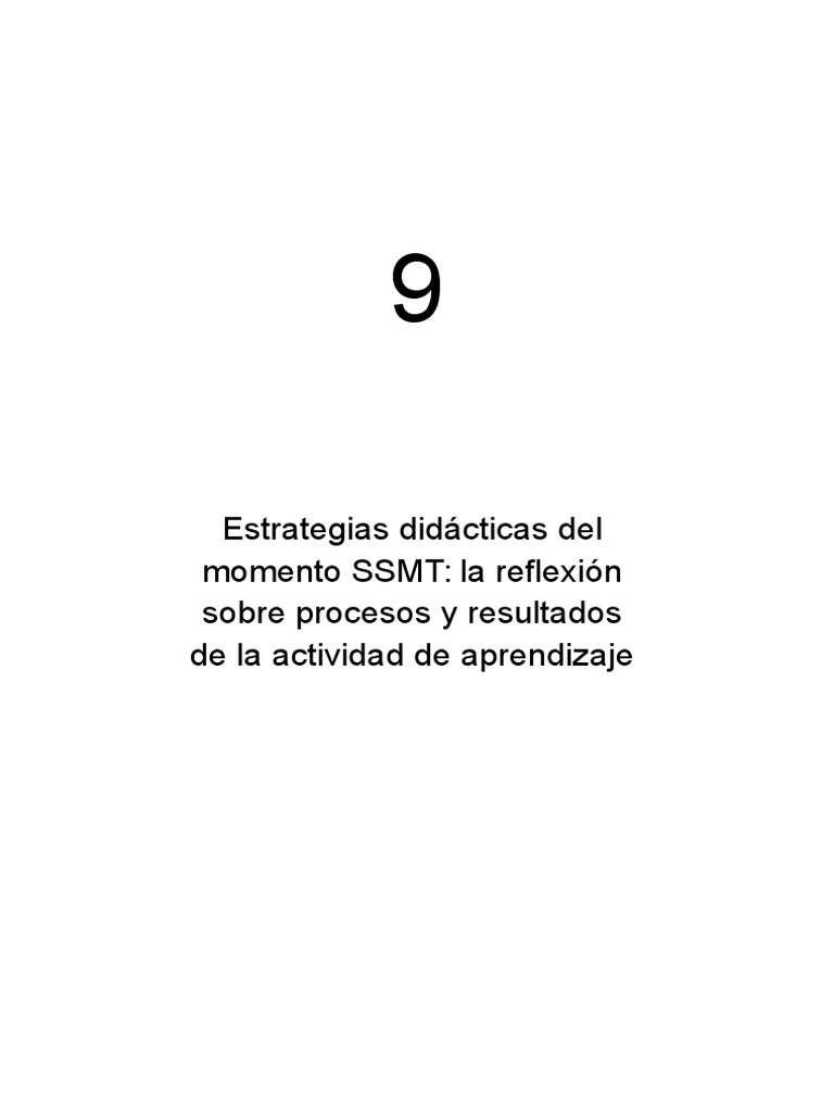9 Estrategias Didacticas Del Momento SSMT | PDF | Aprendizaje | Neuropsicología