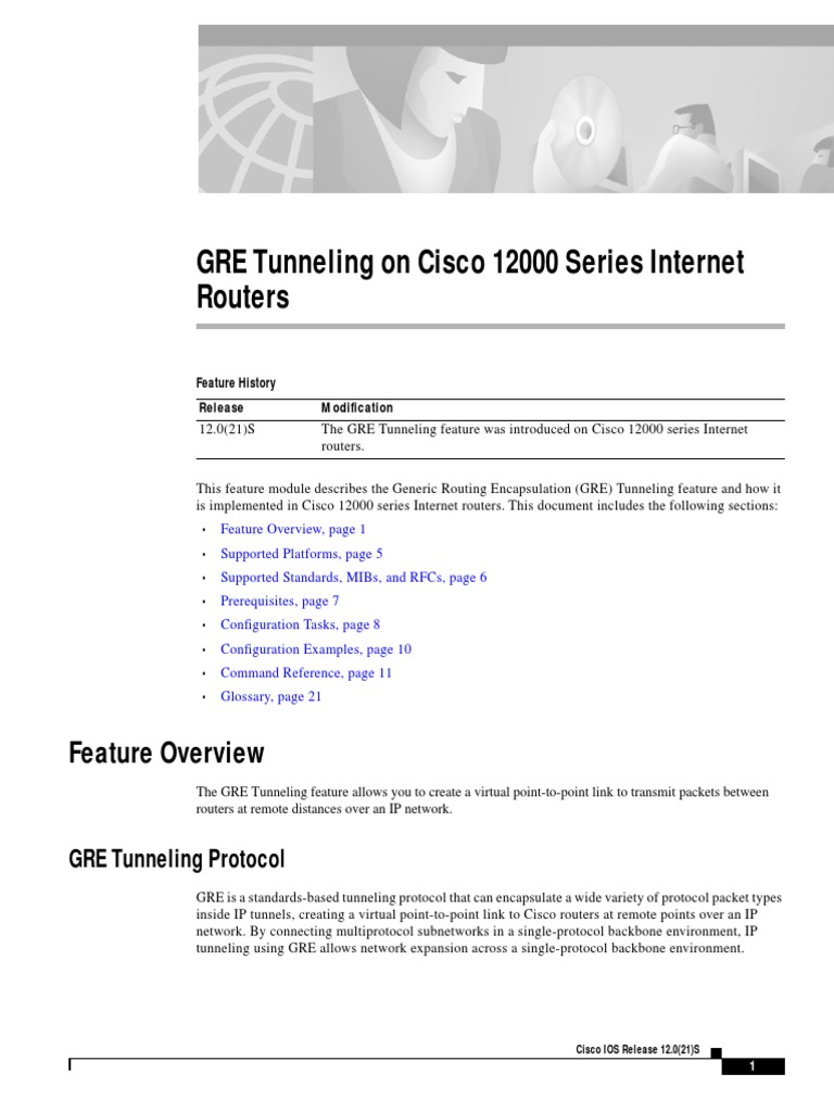 GRE Tunneling On Cisco 12000 Series Internet Routers | PDF | Router (Computing) | Computer Network