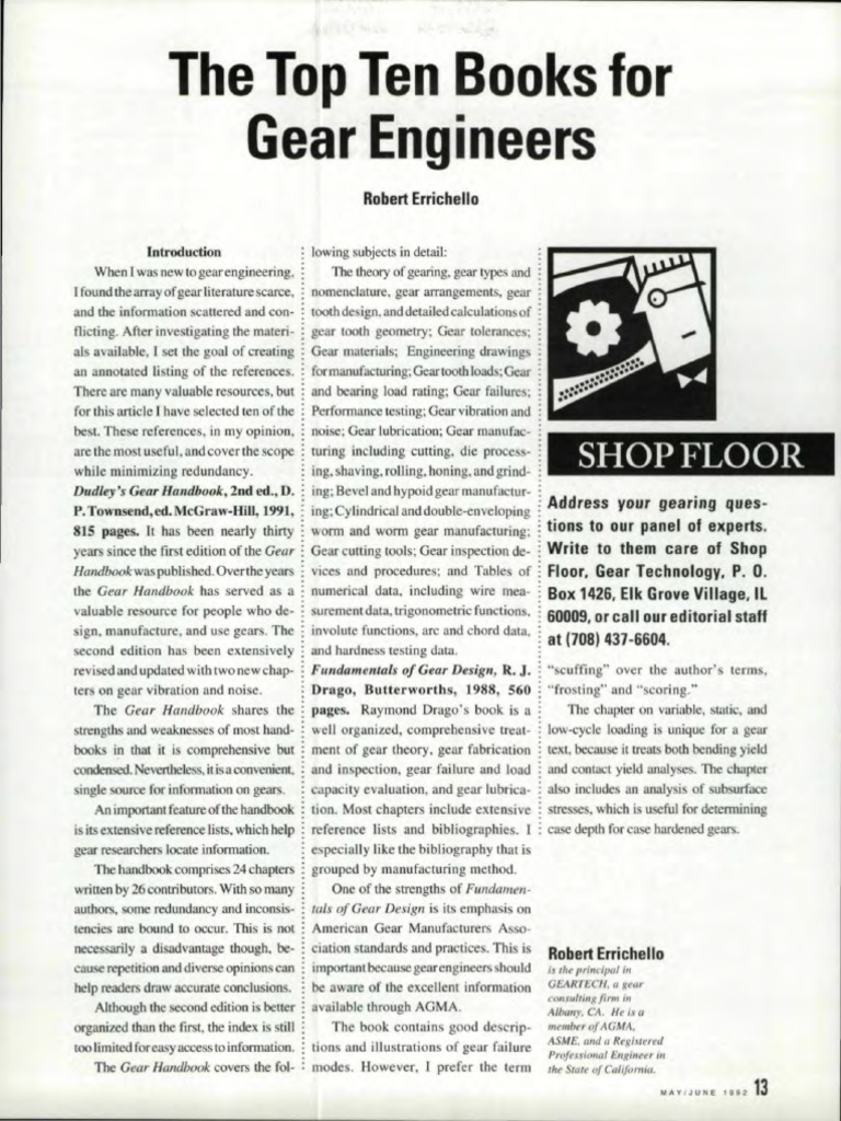 Gear Design Book | Download Free PDF | Gear | Mechanical Engineering