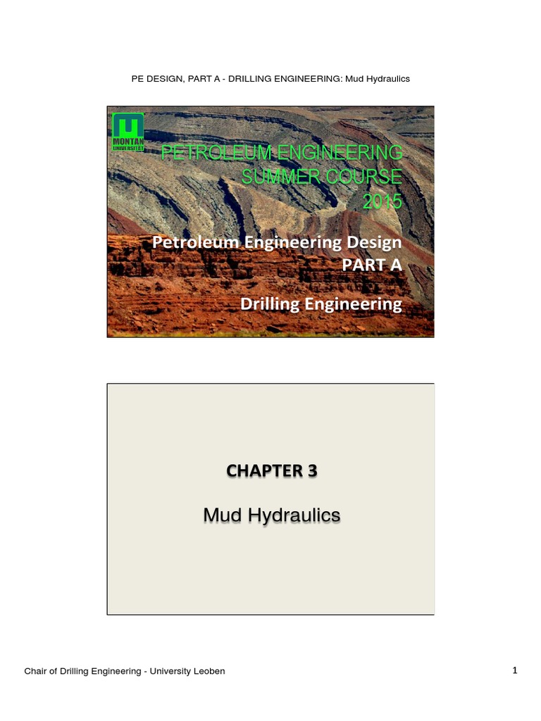 Mud Hydraulics, Drilling | PDF | Reynolds Number | Laminar Flow