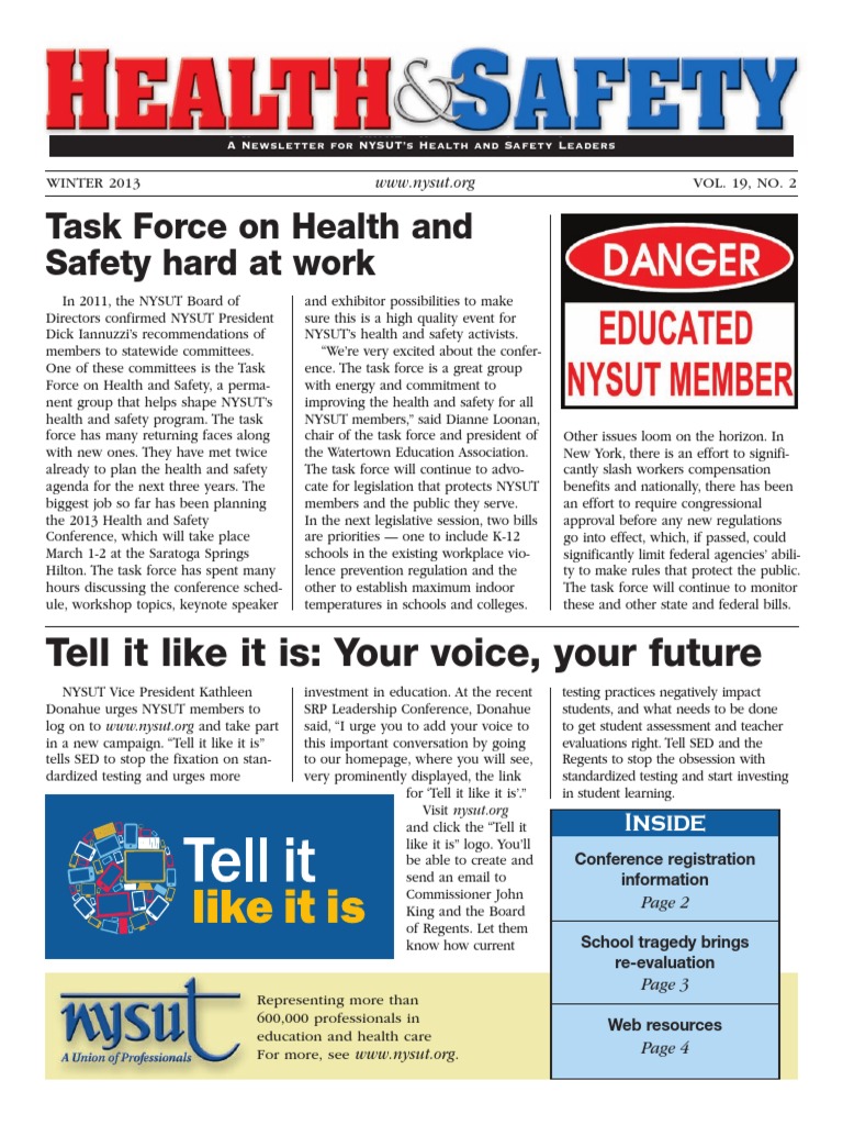 Tell It Like It Is: Your Voice, Your Future: Task Force On Health and ...