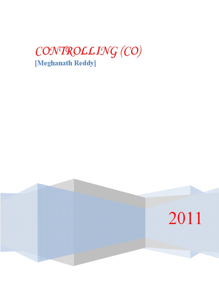 SAP CO Configuration Guide | PDF