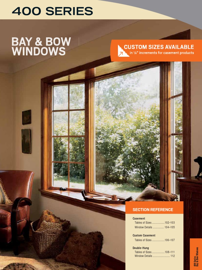 2011 12 AWProdGuide p99-112 400S Bay Bow Windows | PDF | Framing ...