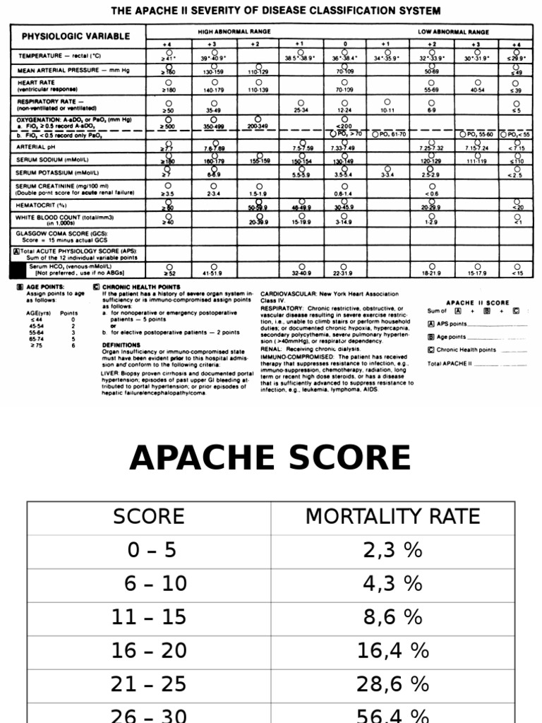 Apache Score | PDF