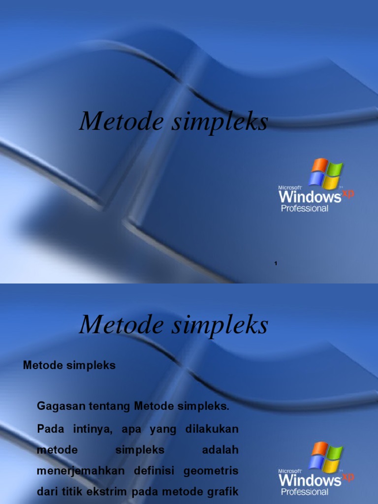 Metode Simpleks | PDF