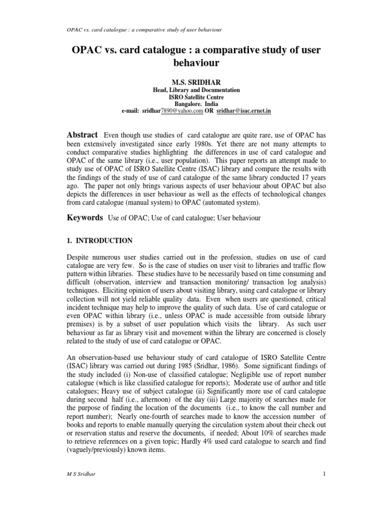 Online Public Access Catalog Pdf Libraries Databases