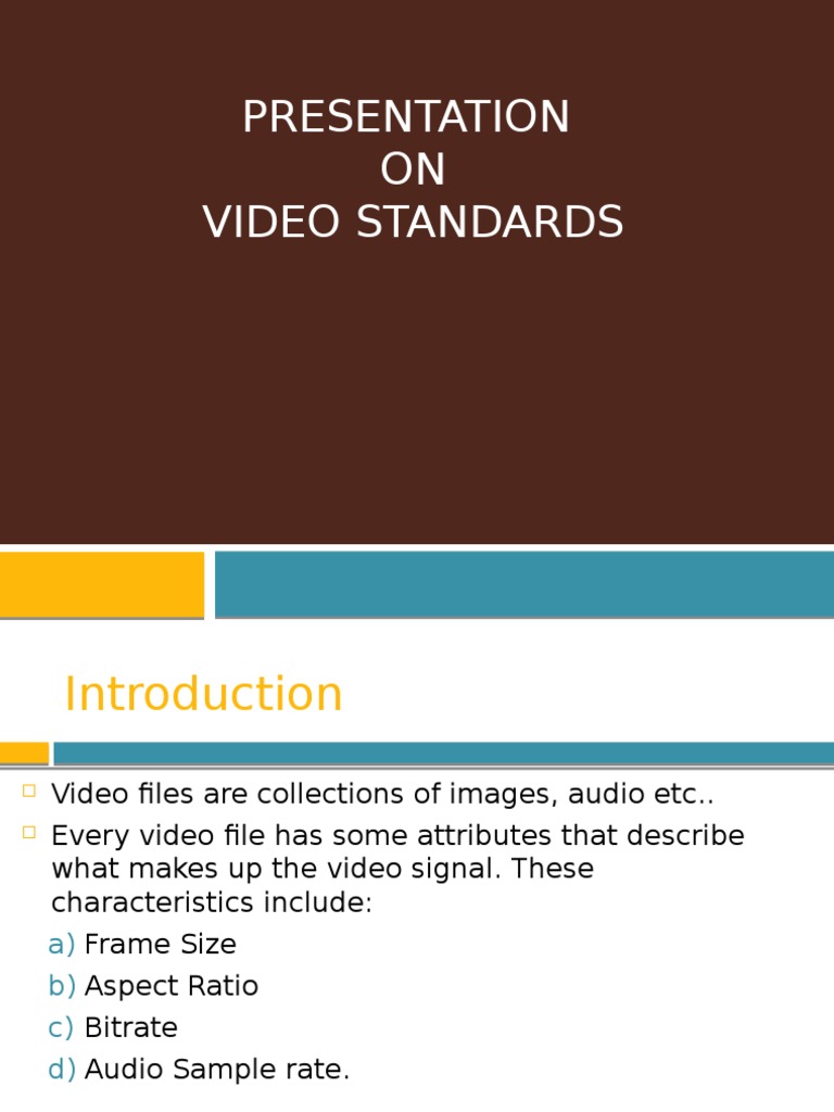 Overview of Video Standards and STANAG 3350 | PDF | Computers