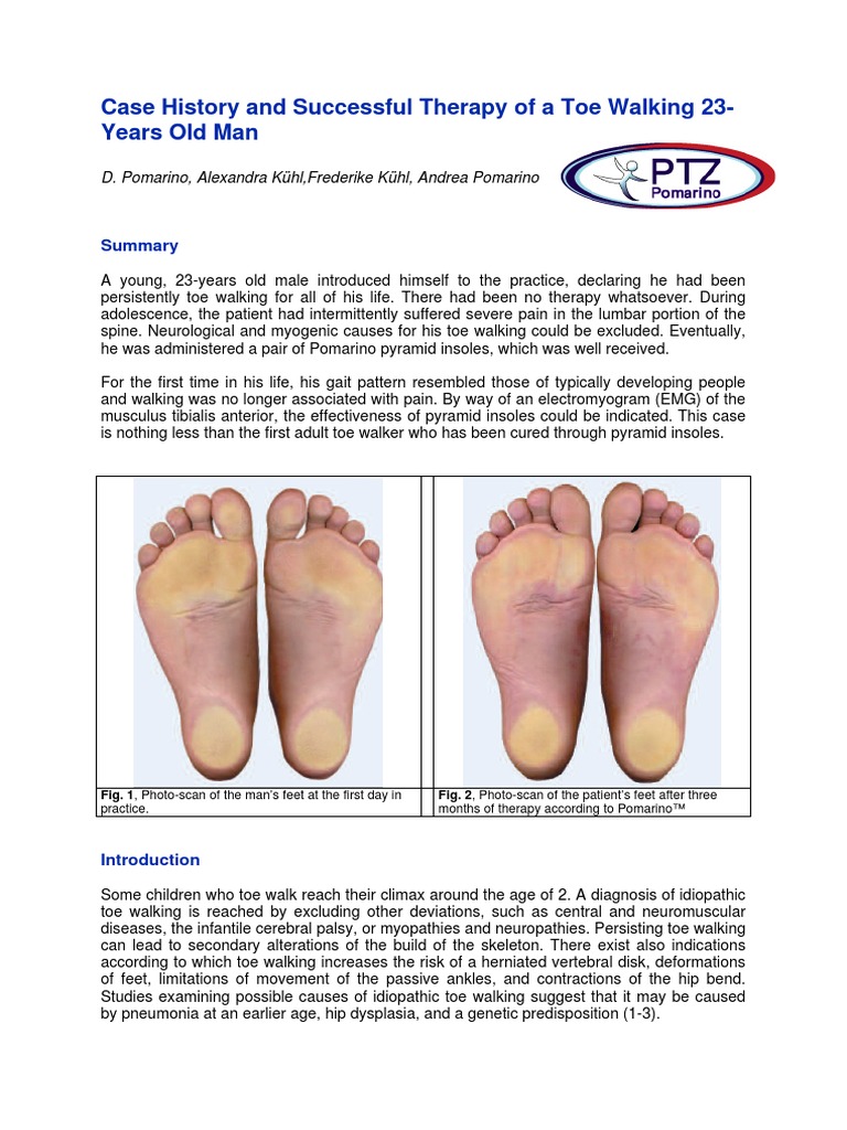 Case History and Successful Therapy of Toe Walking | PDF | Foot ...