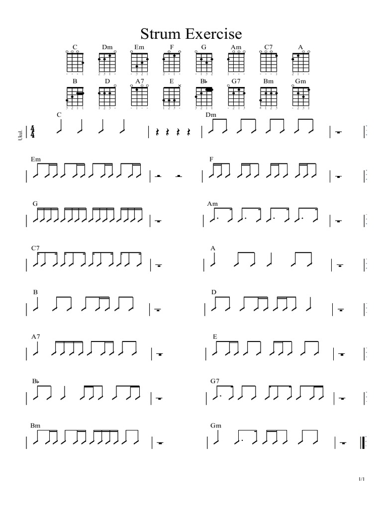 Strum Exercise | PDF