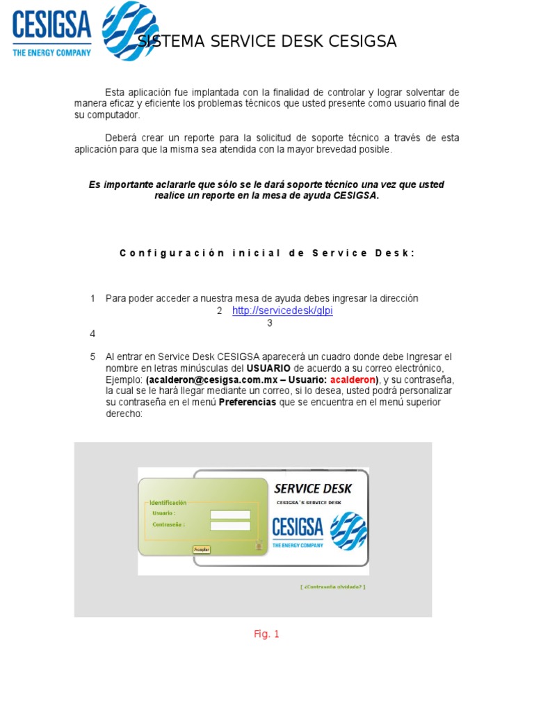 Manual Usuario Service Desk | PDF | Soporte técnico | Mesa de ayuda