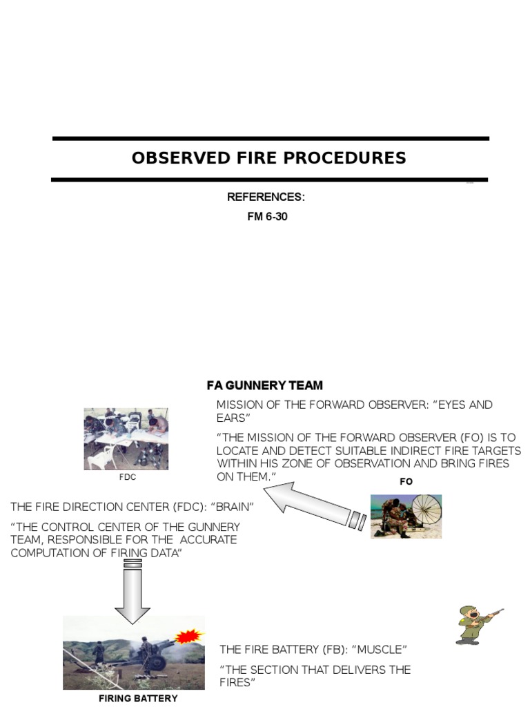 Call For Fire - Lecture (FA&Inf) | PDF | Artillery | Military