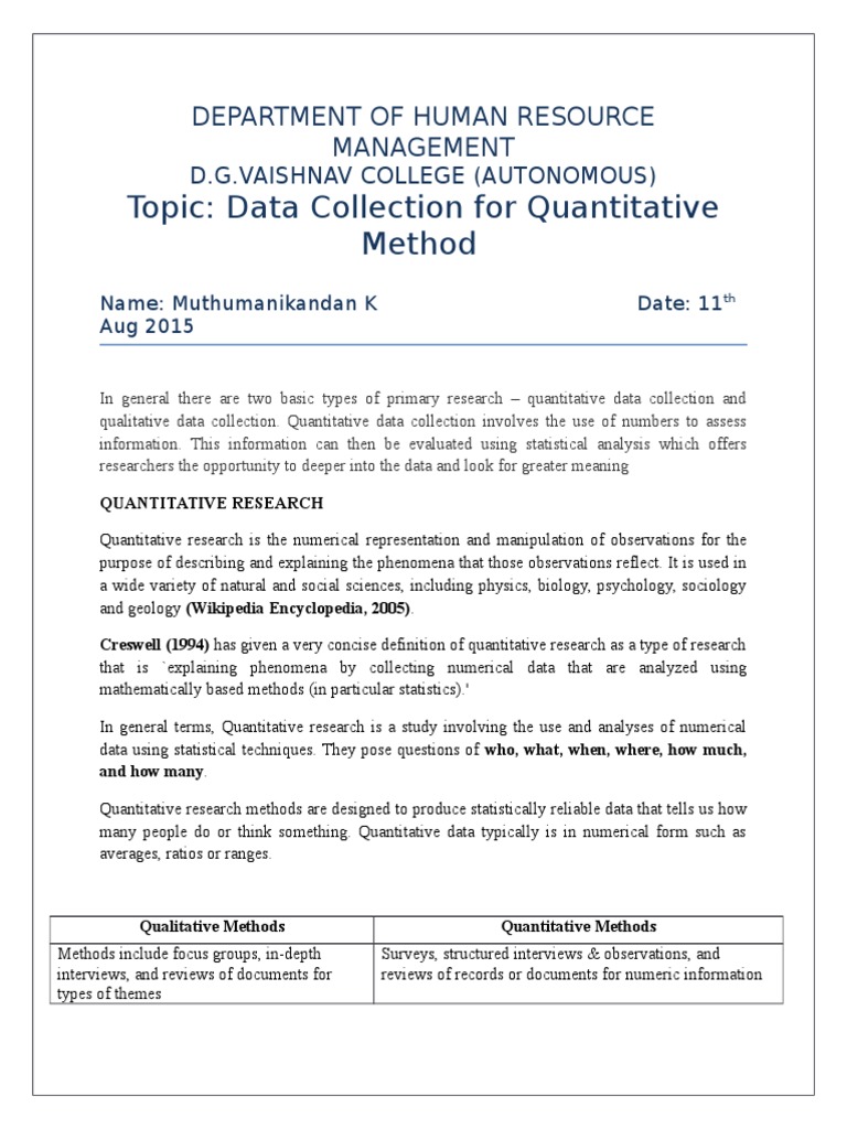 Research Methodology | PDF | Survey Methodology | Quantitative Research