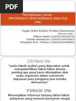 Metode Importance Performance Analysis (IPA) | PDF | Bisnis
