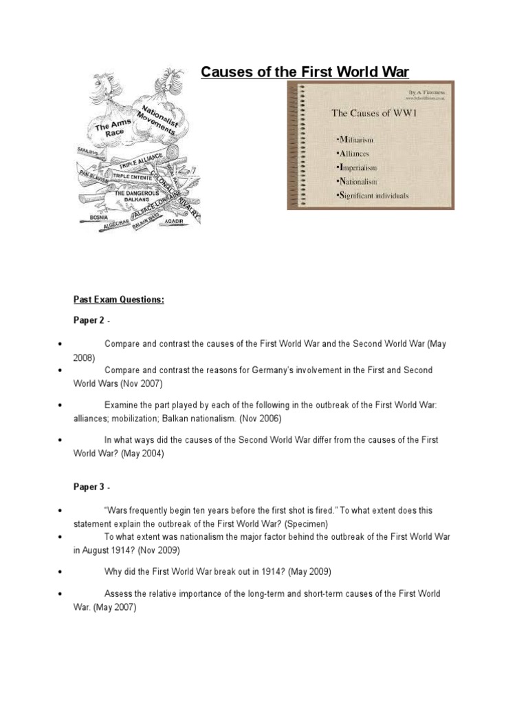 Causes of The First World War Text | PDF | German Empire | Battleship
