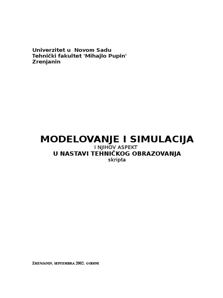 modelovanje i simulacija.doc