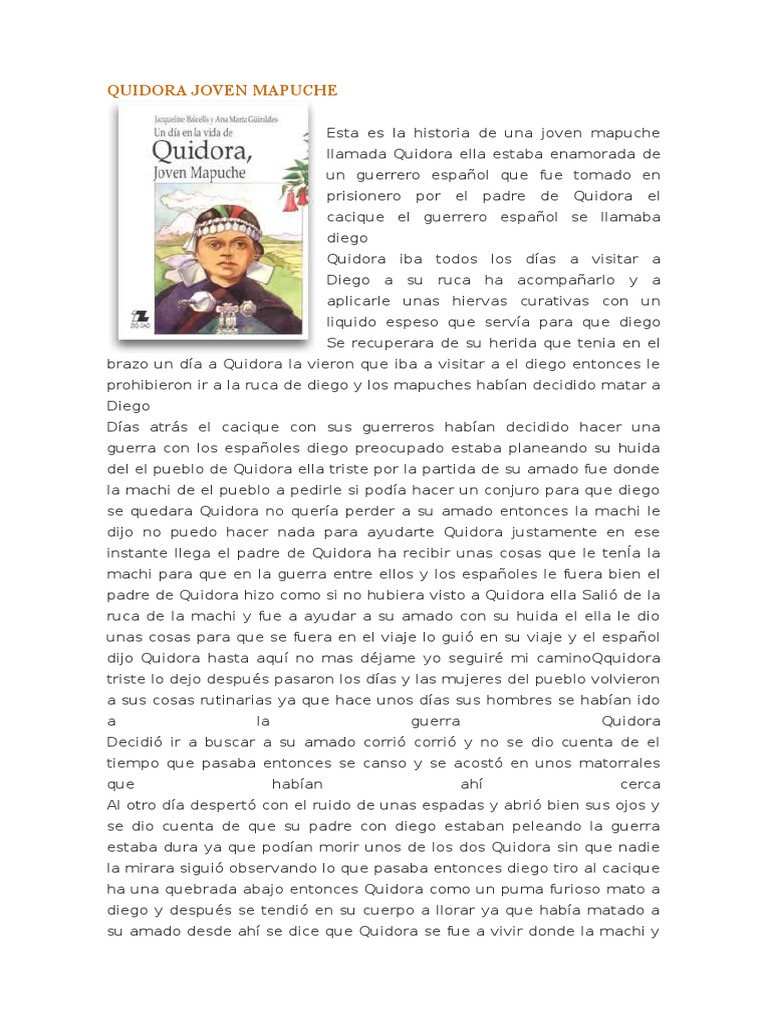 Quidora Joven Mapuche | PDF
