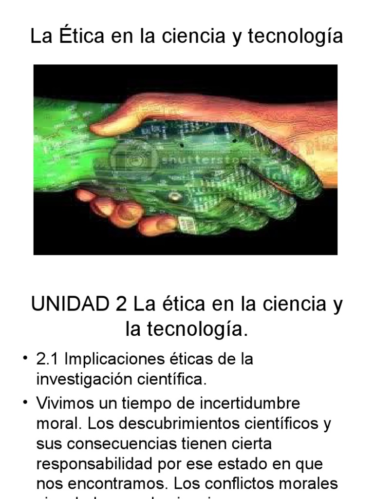 Ética en Ciencia y Tecnología | PDF | Divinidad (disciplina académica ...