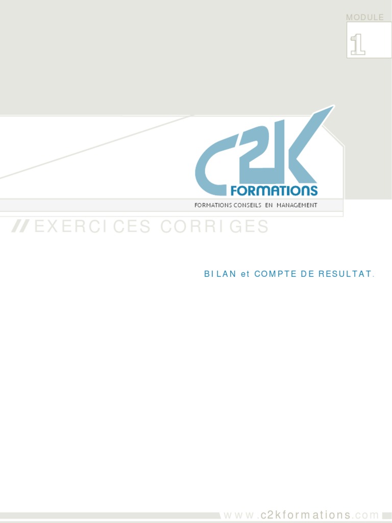 Bilan Et Comptes de Résultat CPC | PDF | Bilan comptable | Immobilisations
