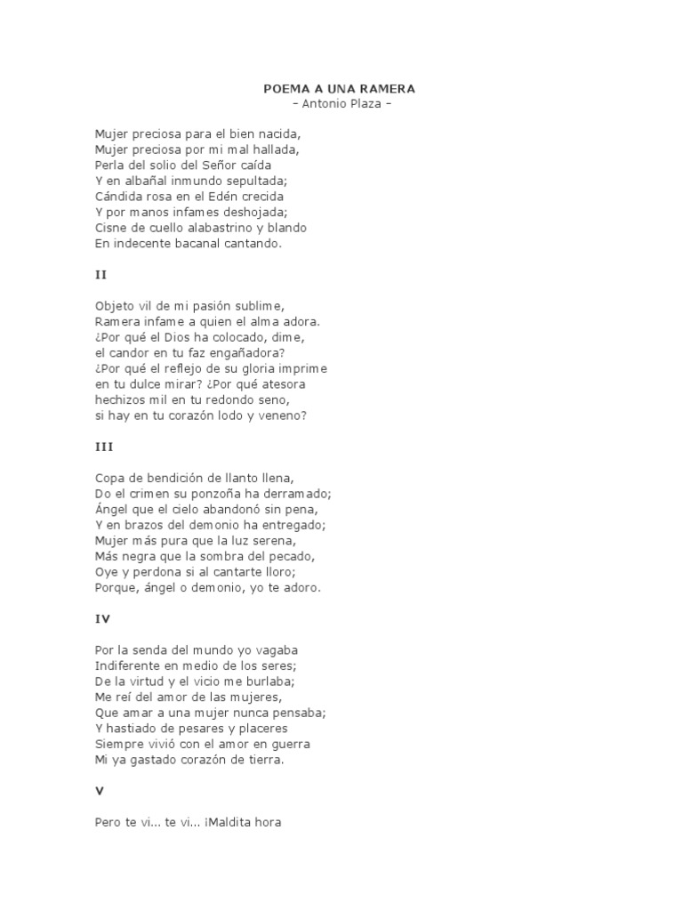 Poema A Una Ramera | PDF | Amor | Teología