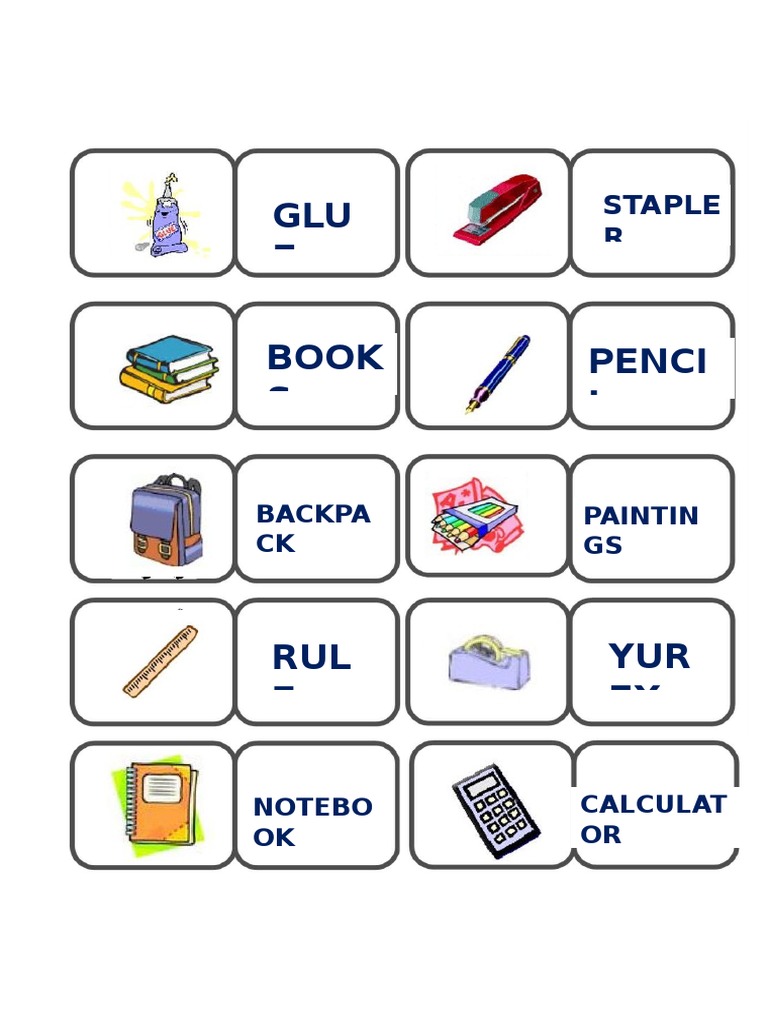 Memorama en Ingles | PDF