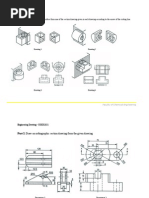 Orthographic Drawing Exercises Guide | PDF