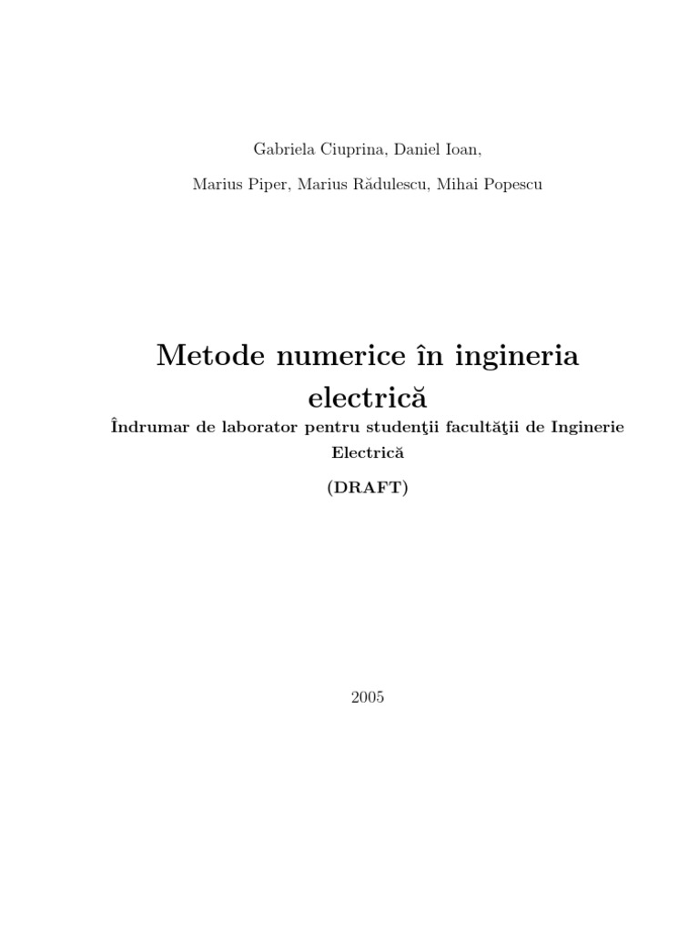 Indrumari in Inginerie Electrica | PDF