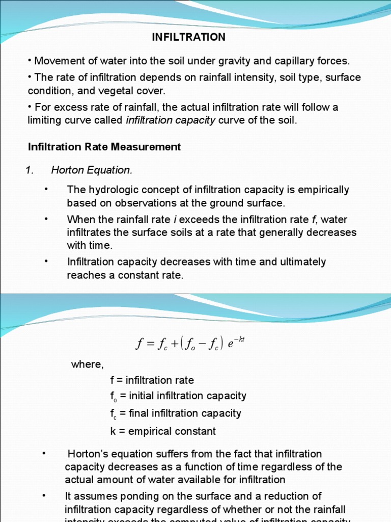 Ppt_06-Infiltration_Measurement.ppt | Soft Matter | Continuum Mechanics