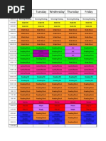Grade 5 Weekly Timetable | PDF