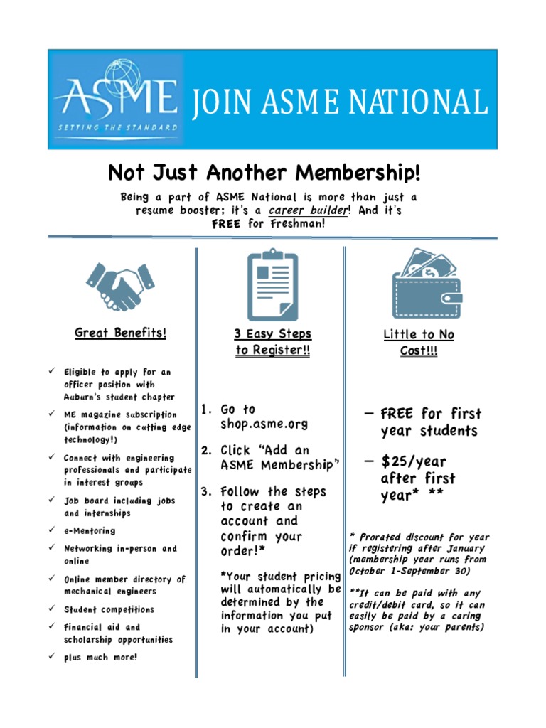 ASME National Flyer | PDF | Career & Growth