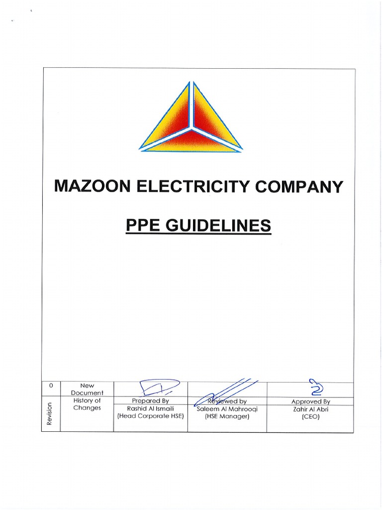 Mzec Hse GL 02 Ppe Guideline | PDF