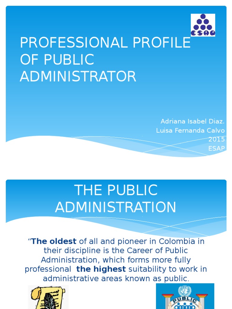 Public Administrator Professional Profile | PDF | Career & Growth