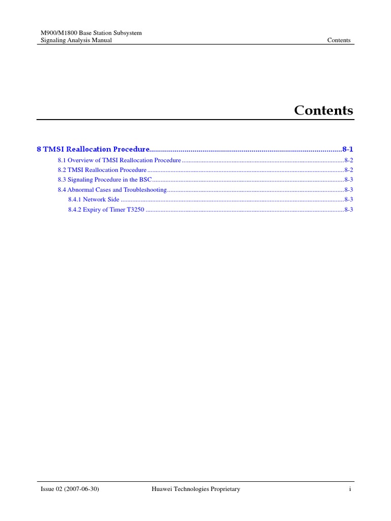 01-08 TMSI Reallocation Procedure | PDF | Mobile Telecommunications | Communication