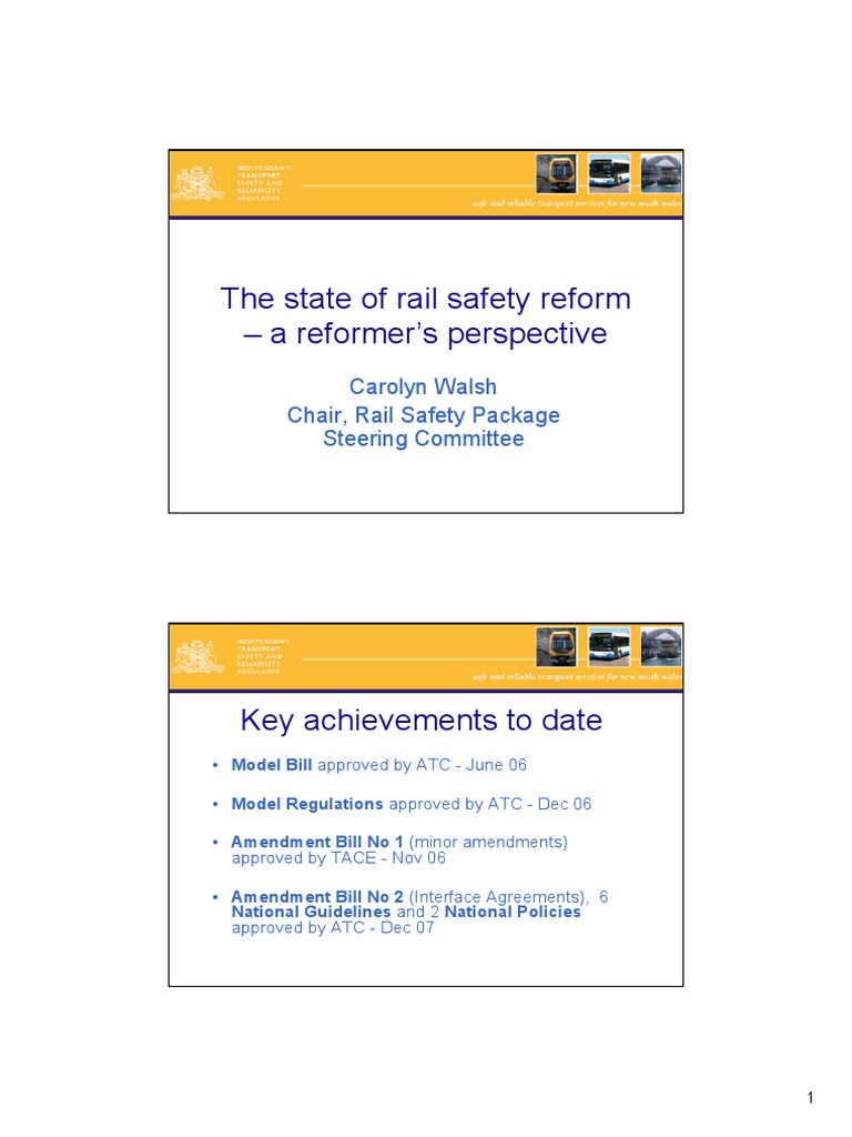 Rail Safety Reform | PDF | Business