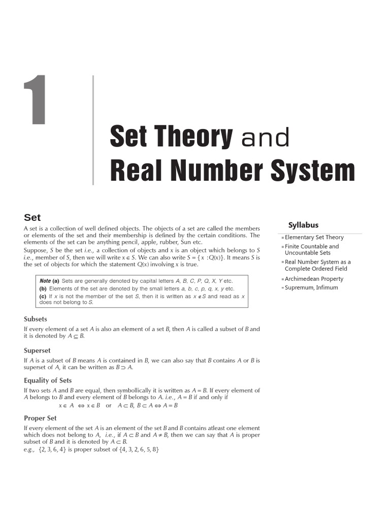 Set Theory and Real Numbers | PDF | Real Number | Function (Mathematics)