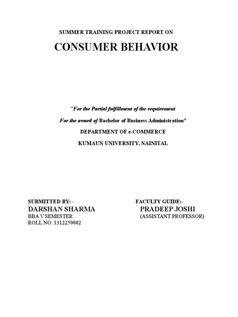 Consumer Behavior in Real Estate Analysis | PDF | Consumer Behaviour ...