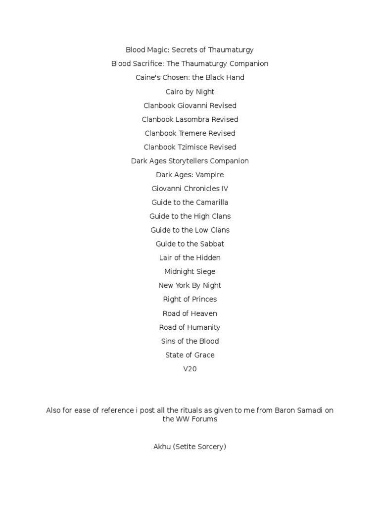 Blood Magic | PDF | Mythology | Religion And Belief