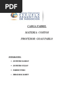 Carga Fabril y Costos Indirectos en Producción | PDF | Materia prima ...