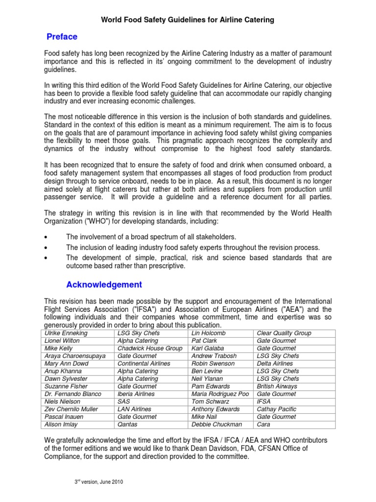World Food Safety Guidelines 2010 | PDF | Hazard Analysis And Critical ...