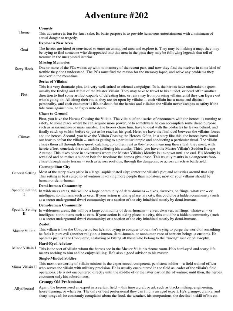 Adventure 202 | PDF | Dwarf (Dungeons & Dragons) | Fantasy Tropes